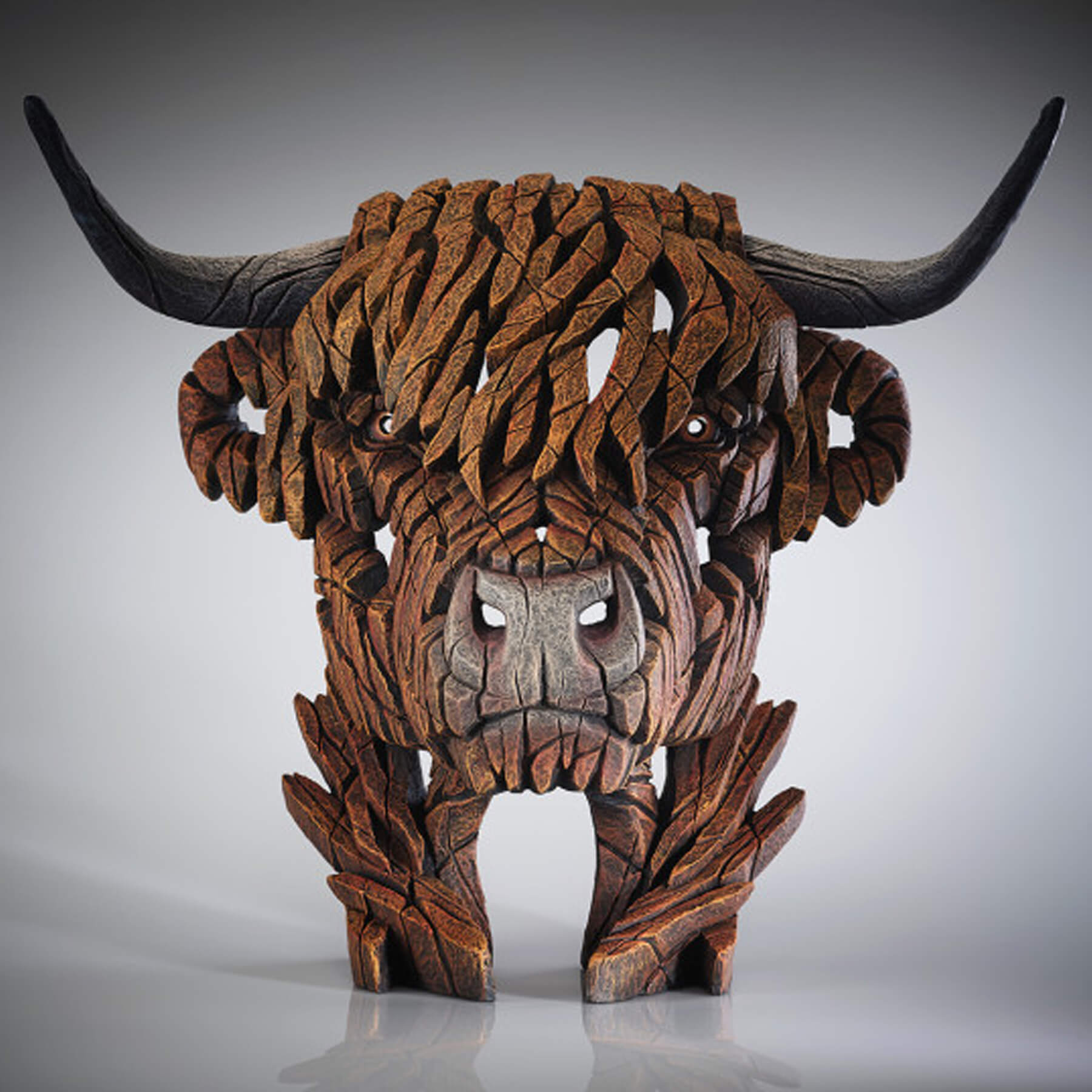 Edge Sculpture Highland Cow Bust
