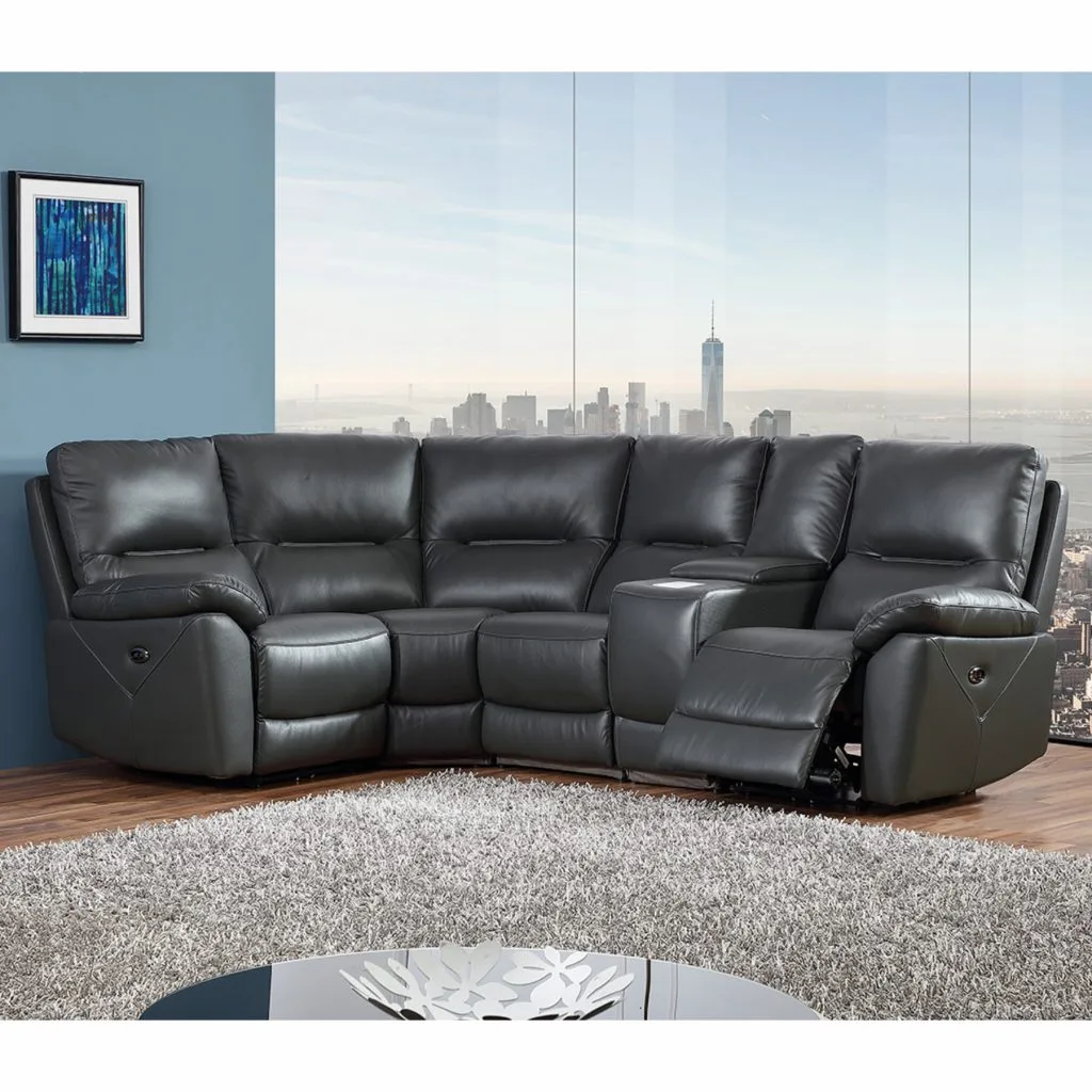 NEW – Wilson Graphite Grey Leather Sofas