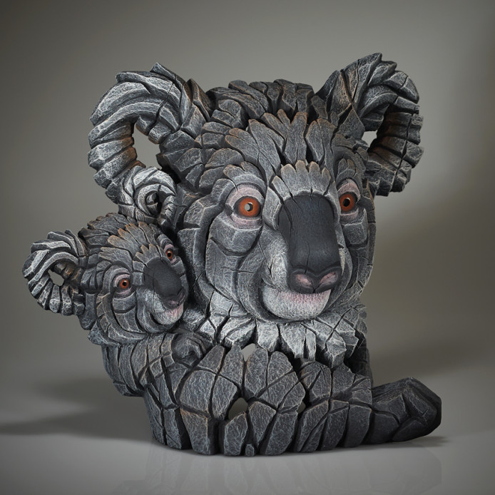 New - Edge Sculpture Koala & Joey Bust