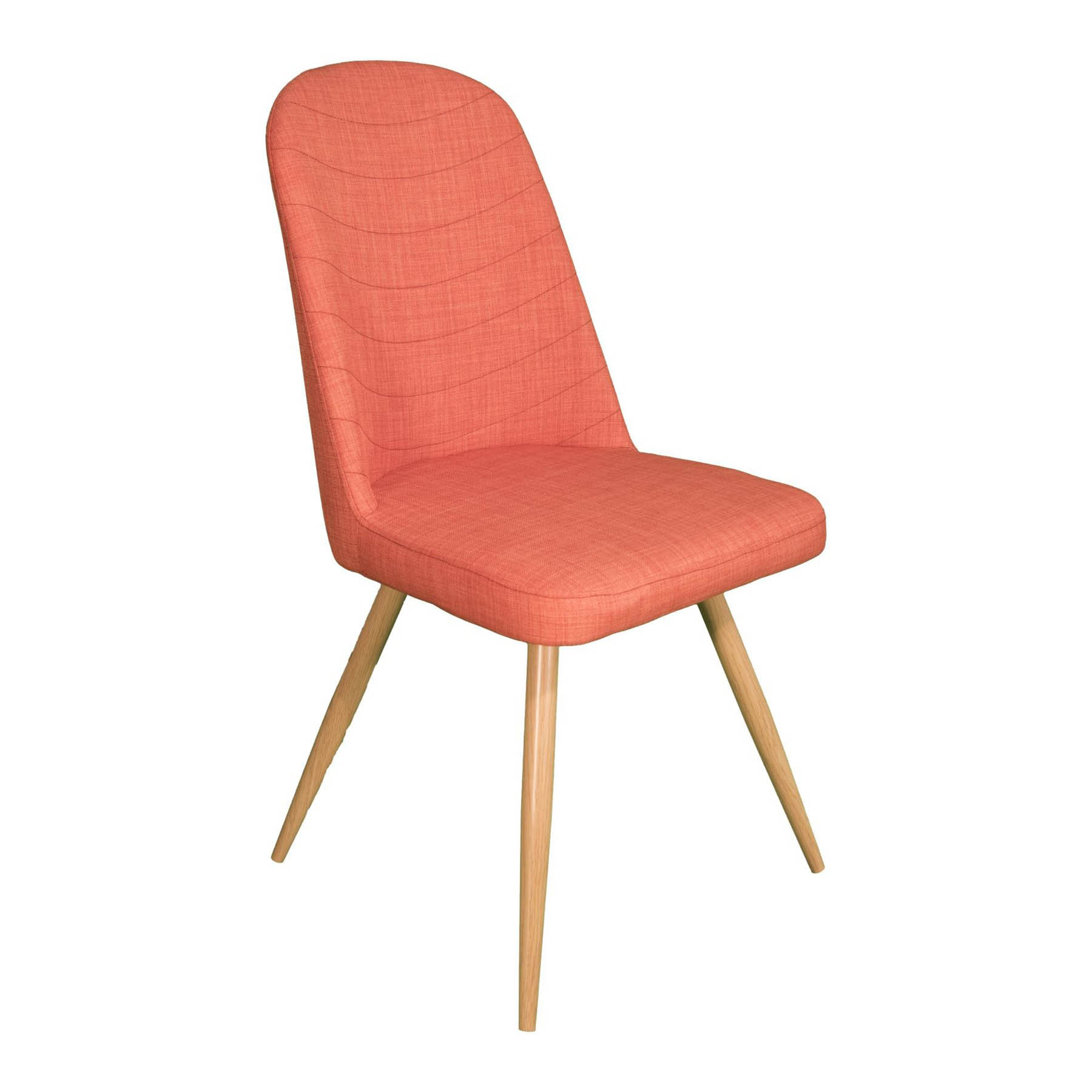 Oslo Wave Dining Chair - Orange - Progressive Furnishings